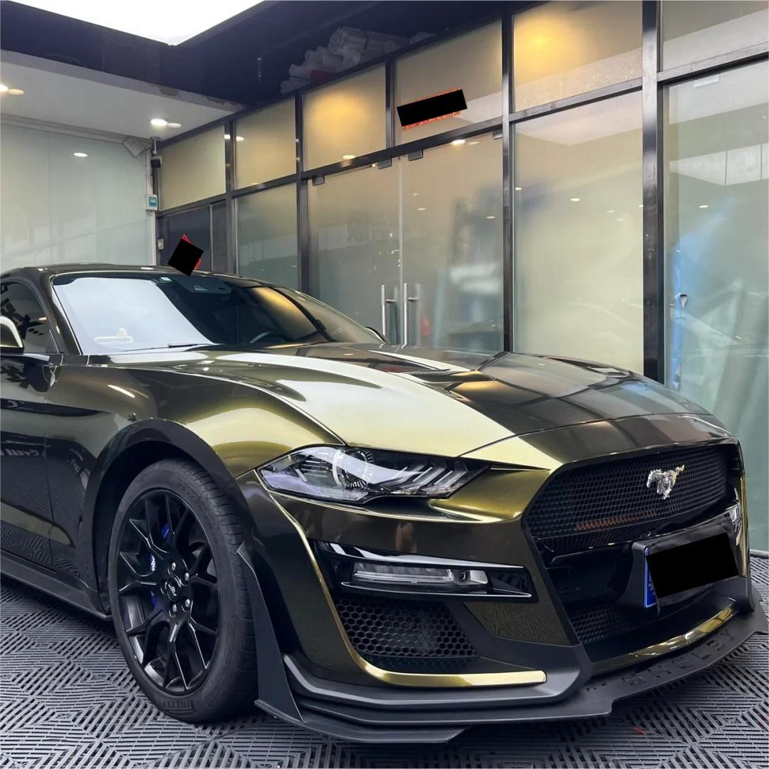 Best Gloss Ghost Black Gold Car Wrap | Metallic Ghost Black Gold Vinyl ...