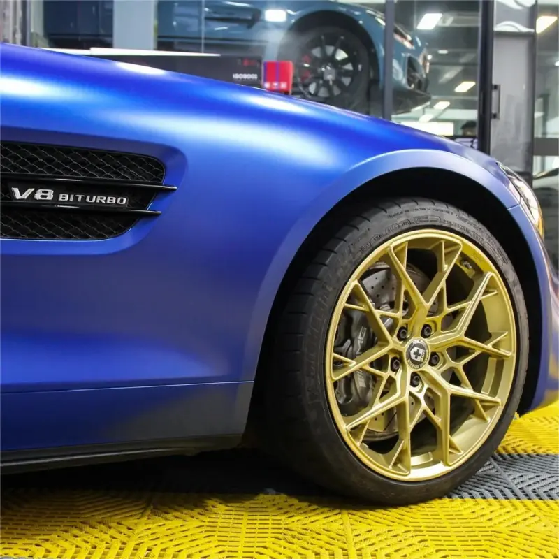 Best Matte Navy Blue Car Wrap | Metallic Navy Blue Vinyl Wraps - ALUKOVINYL