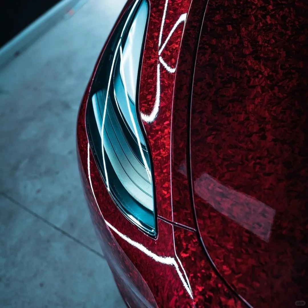 Best Gloss Red Forged Carbon Car Wrap | Gloss Red Forged Carbon Car Wraps