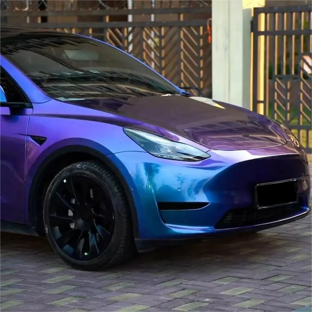Gloss Chameleon Purple Blue Car Wrap | Metallic Chameleon Purple Blue ...