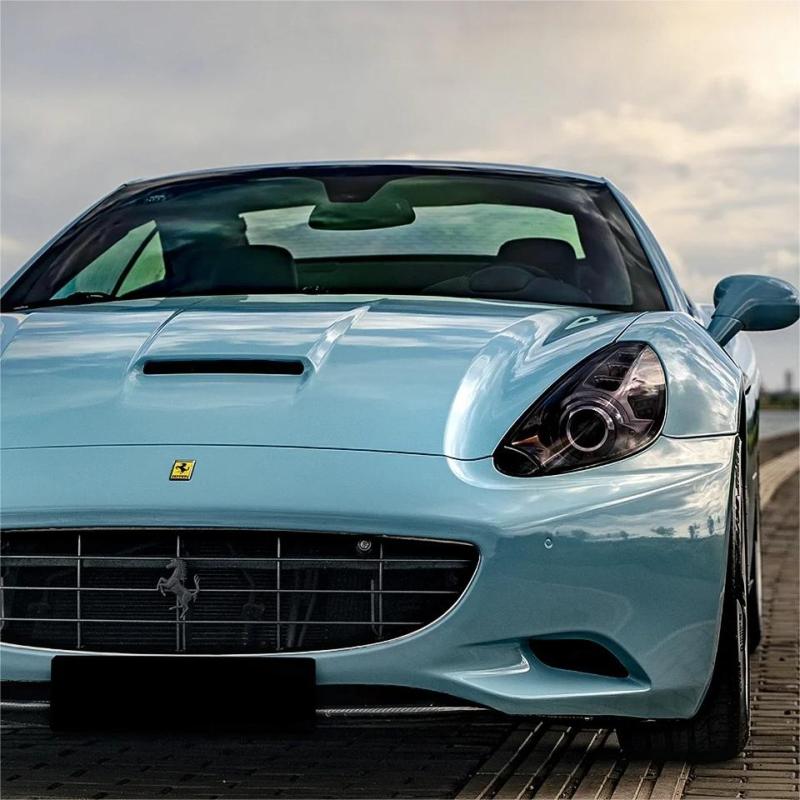 Best Gloss Baby Blue Vinyl Wrap | Baby Blue Car Wraps - ALUKOVINYL