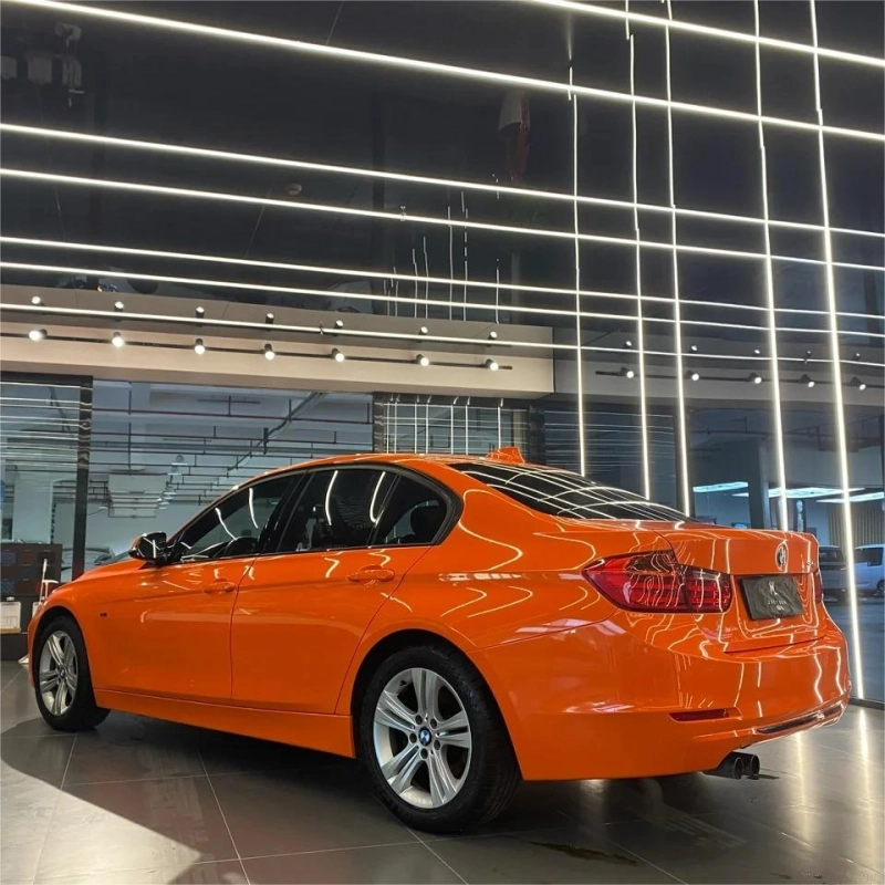 Gloss Fiery Orange Vinyl Wrap | Glossy Orange Car Wraps