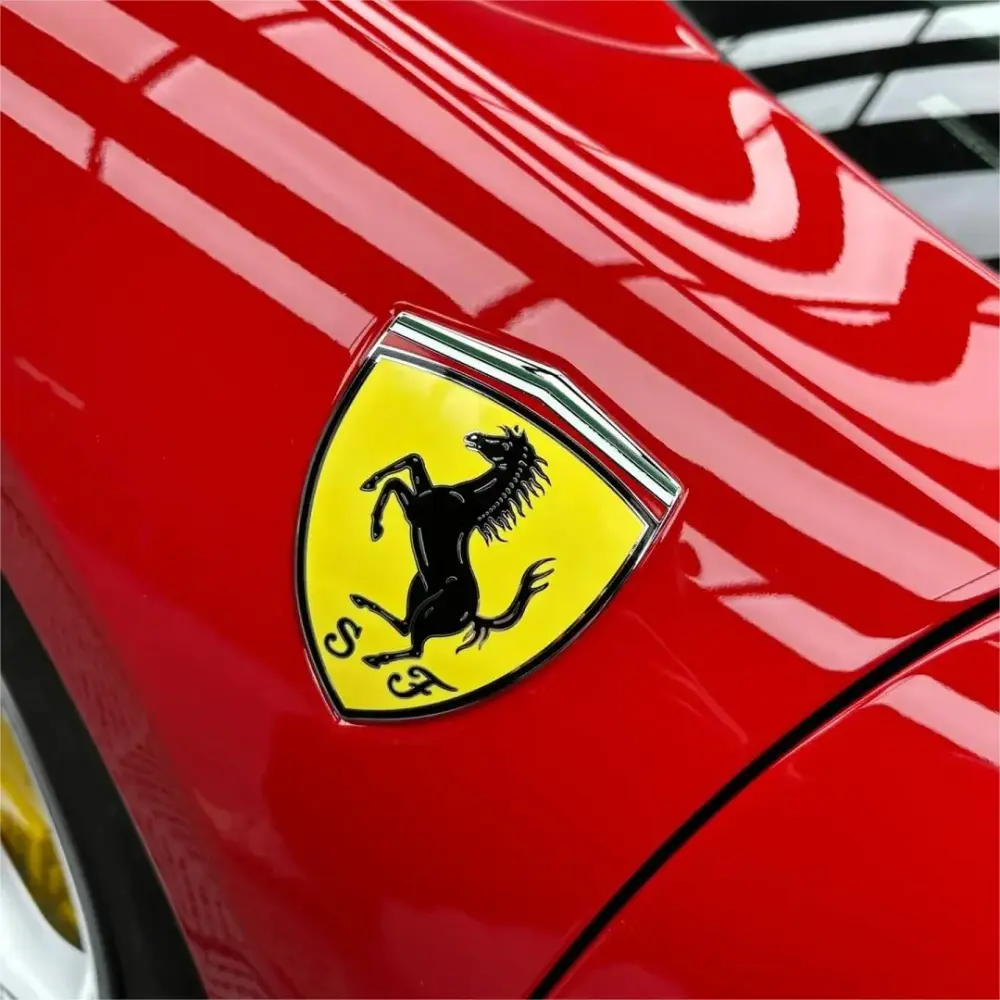 Gloss Ferrari Red Car Vinyl Wrap | Ferrari Red Vinyl Wraps - ALUKOVINYL