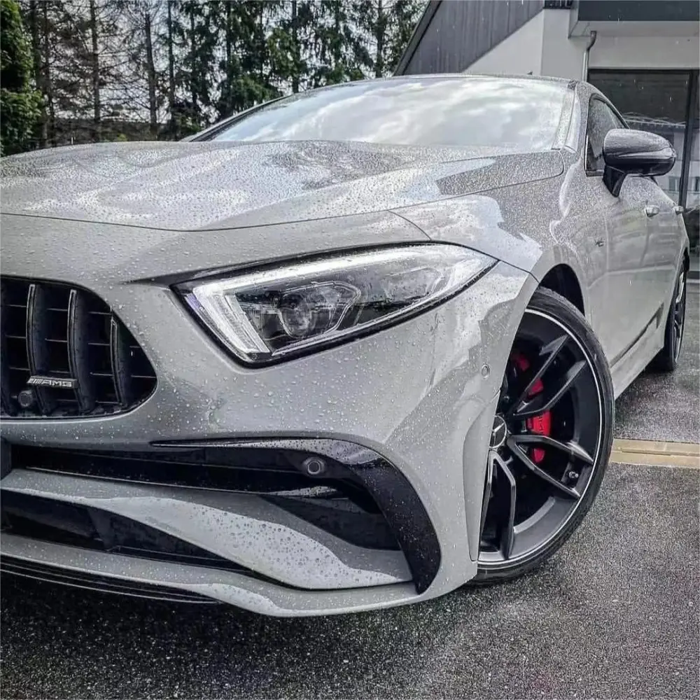Best Gloss Light Grey Wrap | Light Grey Vinyl Wraps - ALUKOVINYL