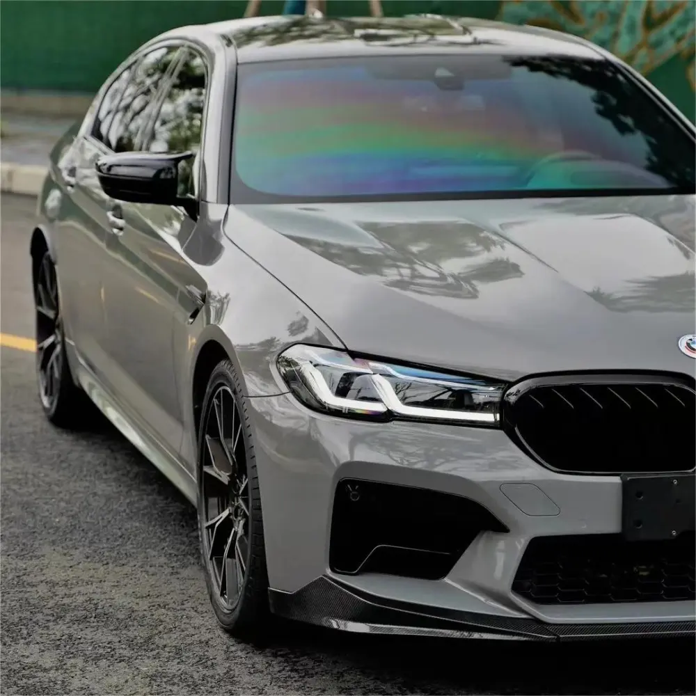 Best Gloss Nardo Grey Vinyl Wrap | Nardo Grey Car Wraps - ALUKOVINYL