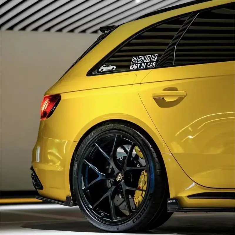 Gloss Racing Yellow Car Wrap | Racing Yellow Vinyl Wraps - ALUKOVINYL