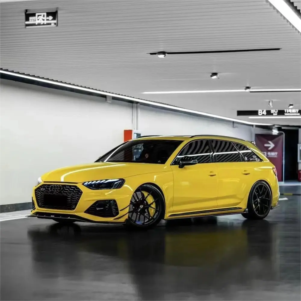 Gloss Racing Yellow Car Wrap | Racing Yellow Vinyl Wraps - ALUKOVINYL