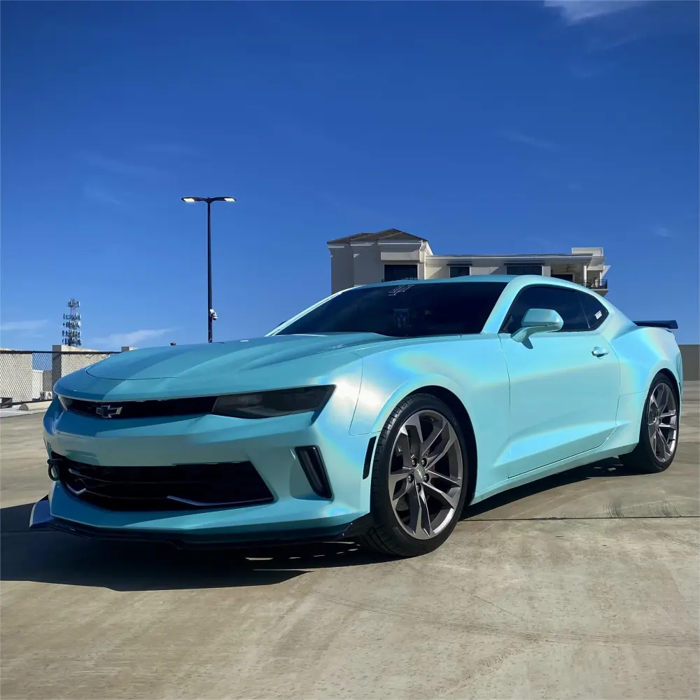 Gloss Rainbow Tiffany Blue Car Wrap | Metallic Rainbow Tiffany Blue ...