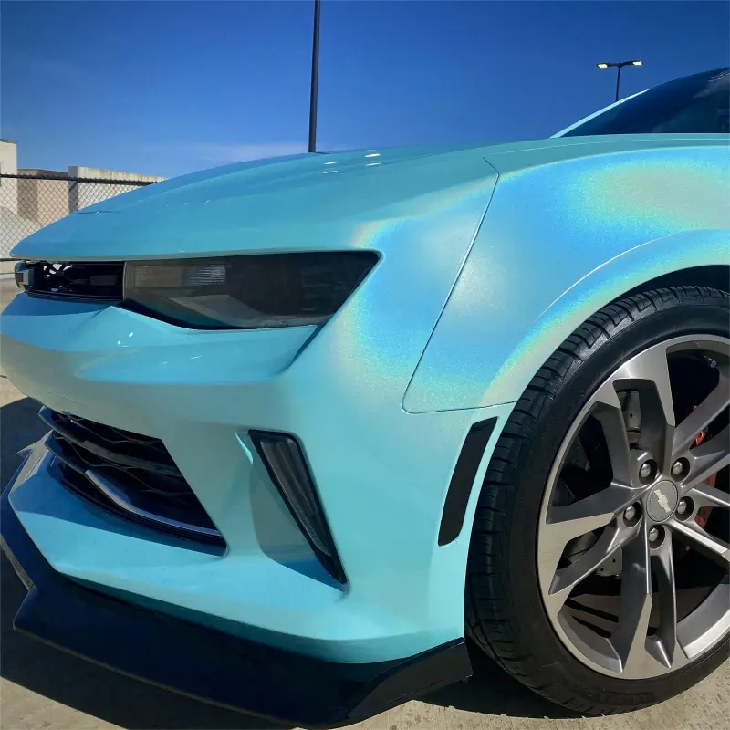 Gloss Rainbow Tiffany Blue Car Wrap | Metallic Rainbow Tiffany Blue ...