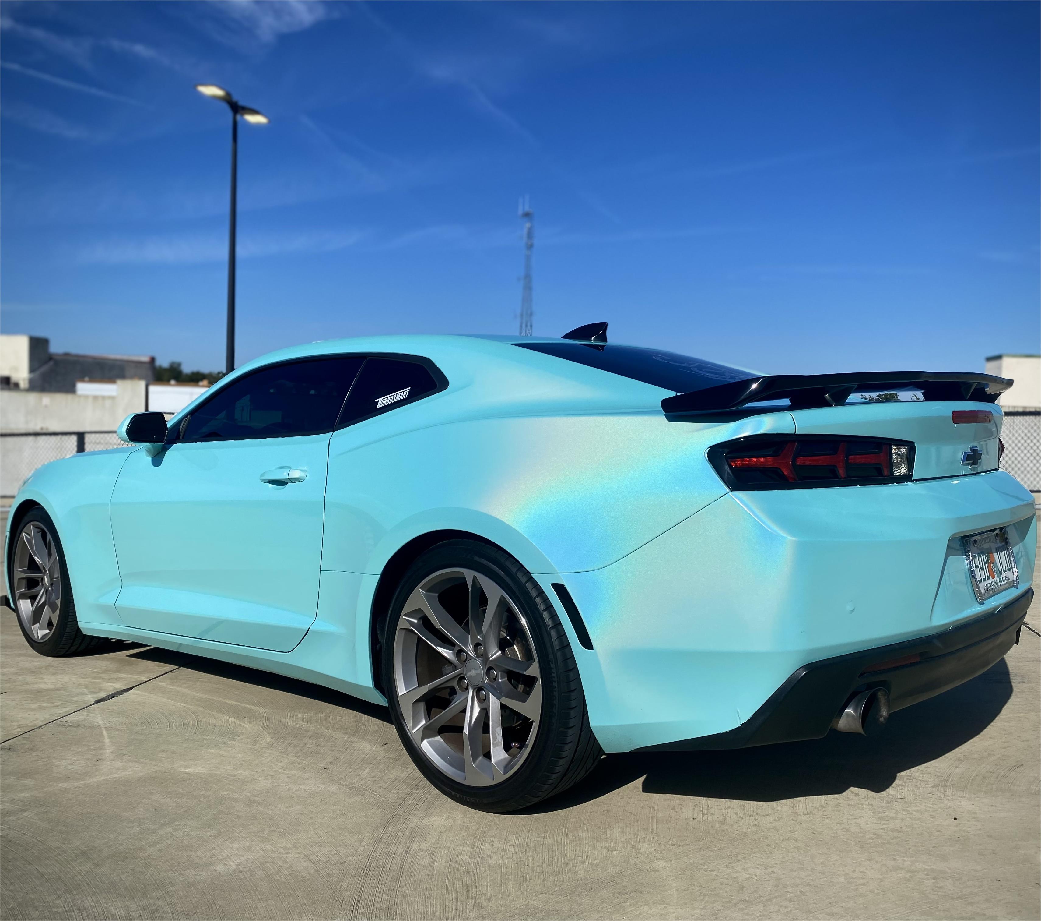 Gloss Rainbow Tiffany Blue Car Wrap | Metallic Rainbow Tiffany Blue ...
