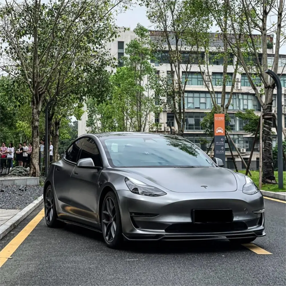 Matte Titanium Grey Car Wrap | Matte Metallic Titanium Grey Vinyl Wraps ...