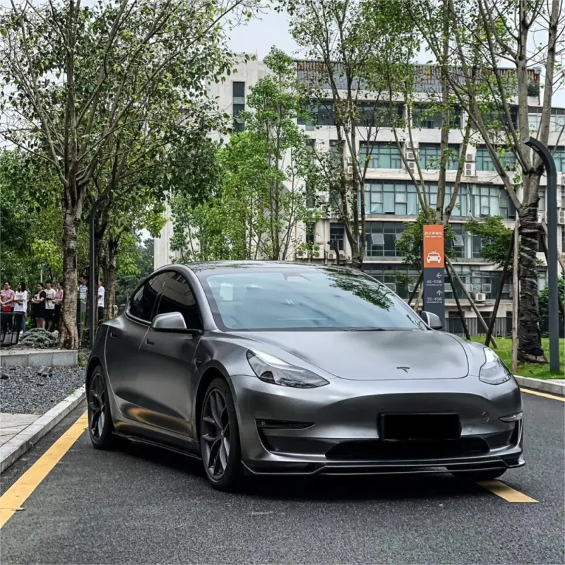 Matte Titanium Grey Car Wrap | Matte Metallic Titanium Grey Vinyl Wraps ...