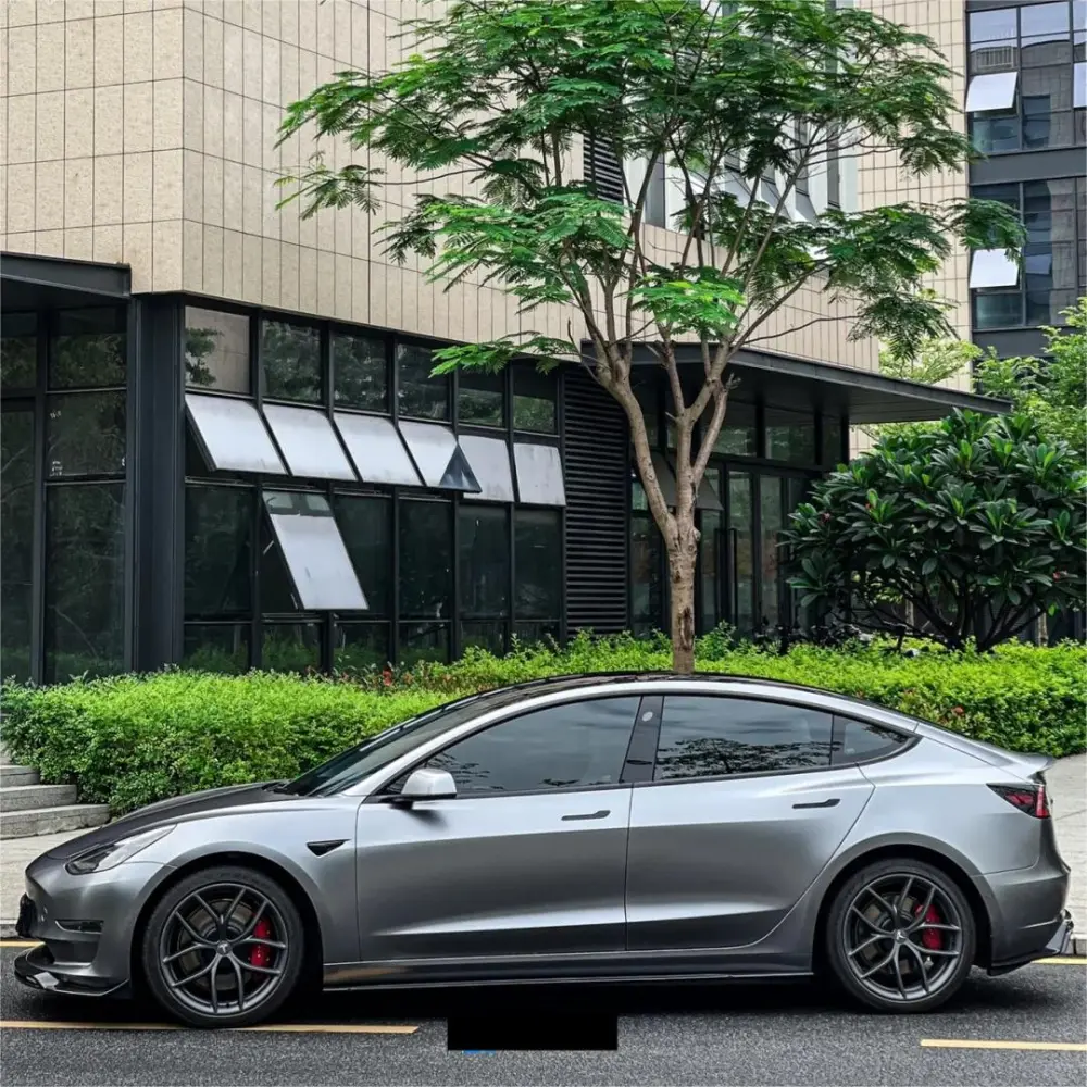 Matte Titanium Grey Car Wrap | Matte Metallic Titanium Grey Vinyl Wraps ...