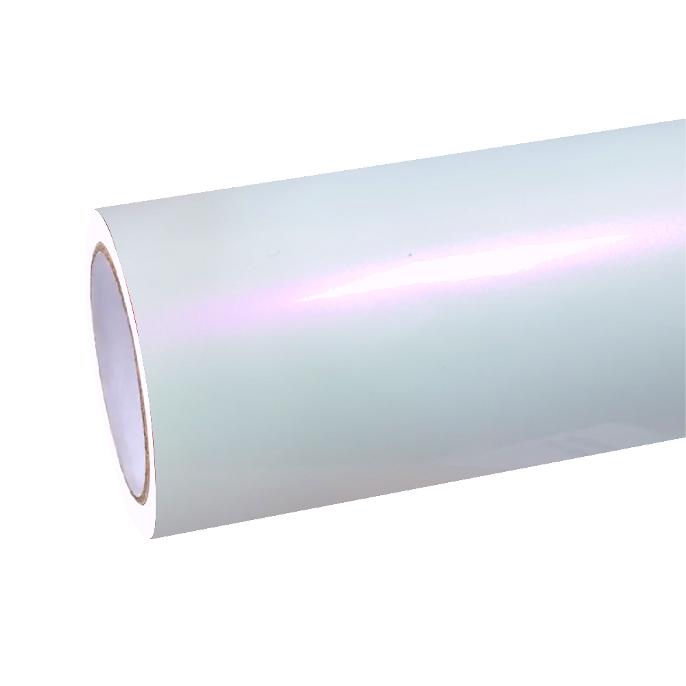 Gloss Pearl Pink White Car Wrap | Metallic Pearl Pink White Vinyl Wraps