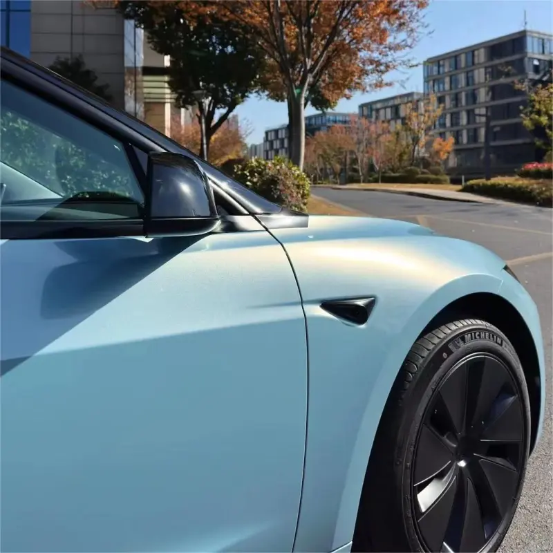 Best Gloss Ice Blue Car Vinyl | Metallic Ice Blue Wraps - ALUKOVINYL