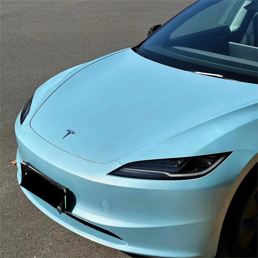 Best Gloss Ice Blue Car Vinyl | Metallic Ice Blue Wraps - ALUKOVINYL