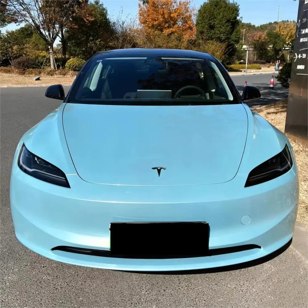 Best Gloss Ice Blue Car Vinyl | Metallic Ice Blue Wraps - ALUKOVINYL