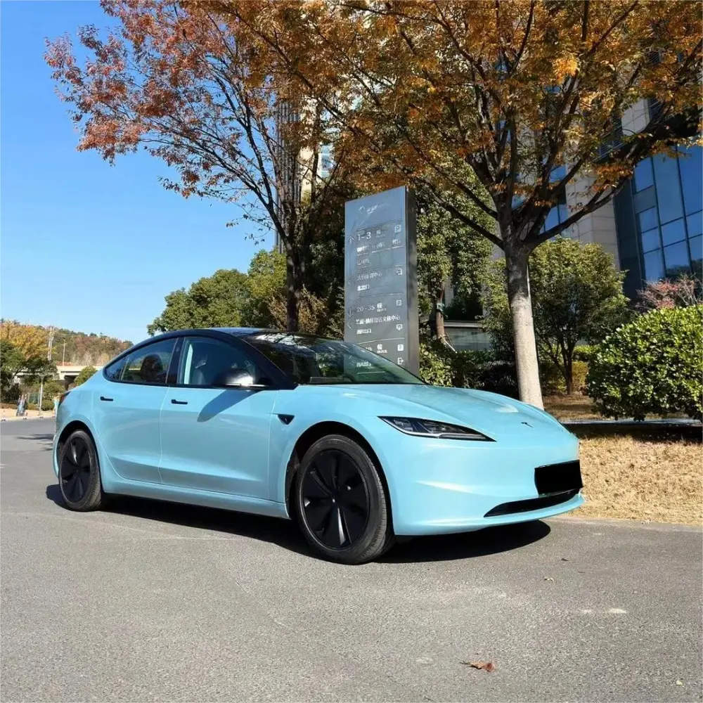 Best Gloss Ice Blue Car Vinyl | Metallic Ice Blue Wraps - ALUKOVINYL