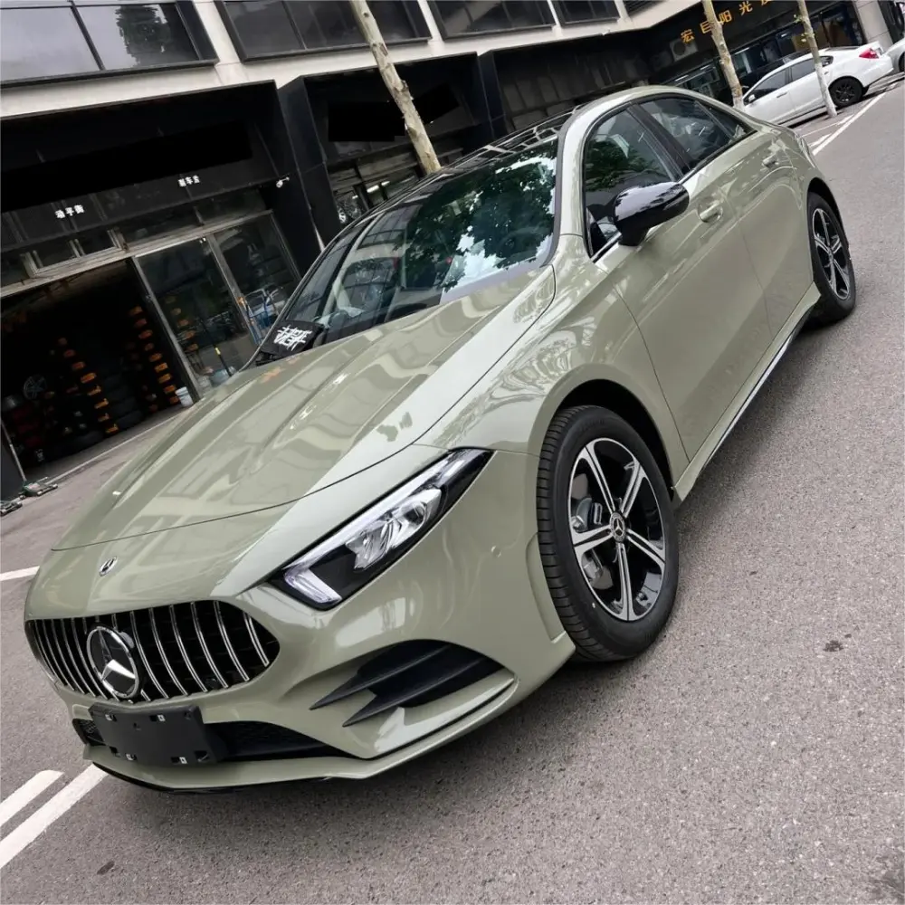 Best Khaki Green Car Wrap | Gloss Khaki Green Vinyl Wraps - ALUKOVINYL