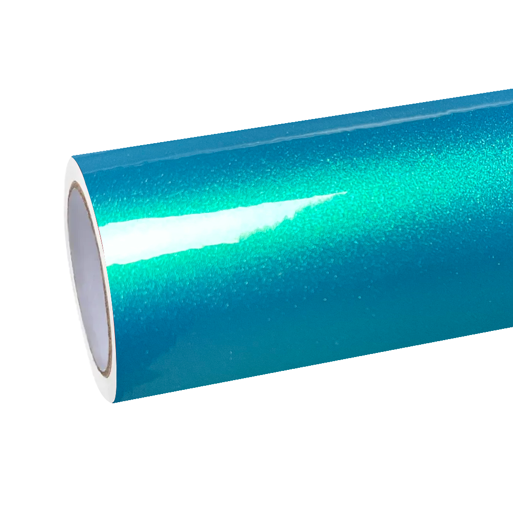 Gloss Atomic Teal Vinyl Wrap | Metallic Atomic Teal Car Wraps - ALUKOVINYL