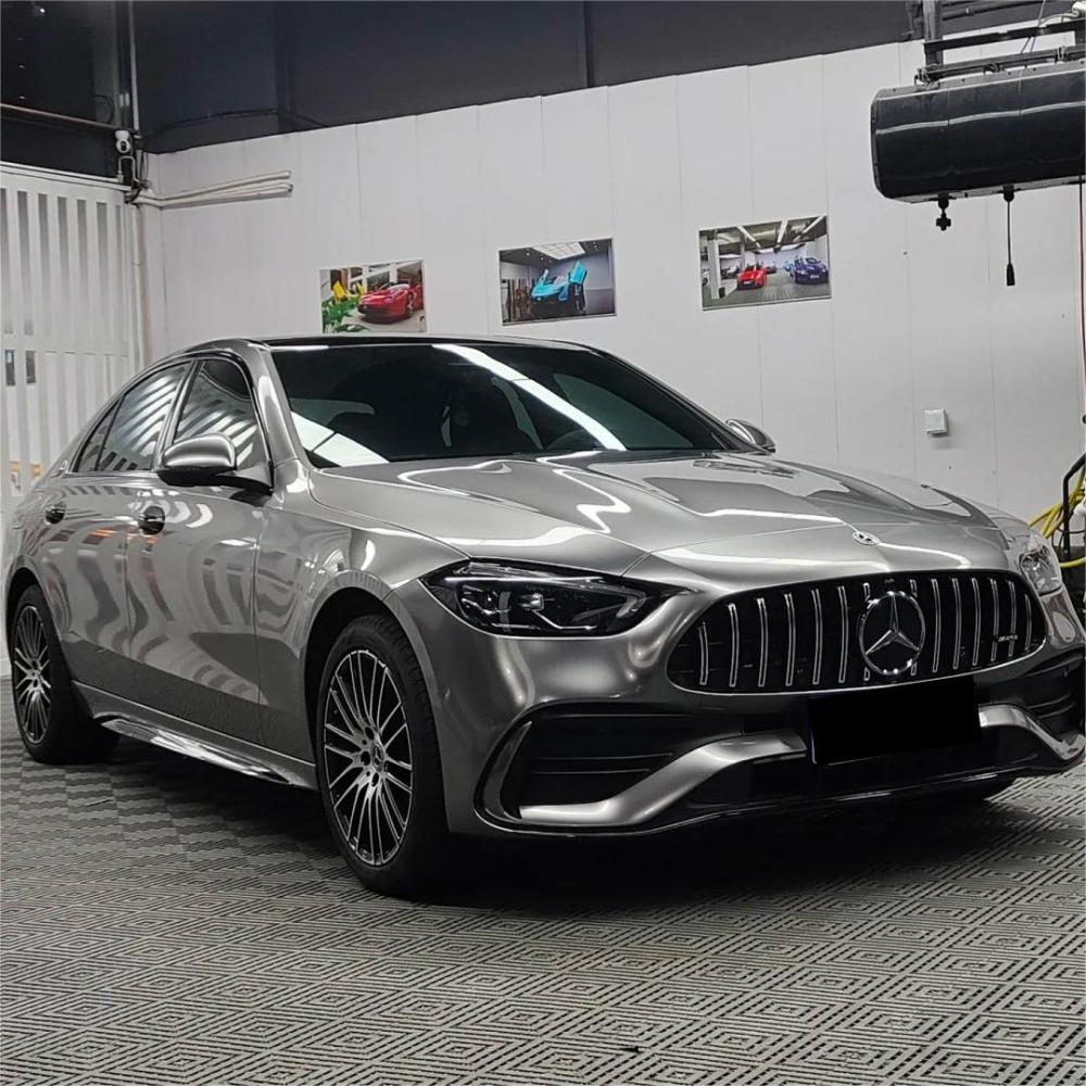 Gloss Liquid Chrome Silver Car Wrap | Metallic Liquid Chrome Silver Vinyl