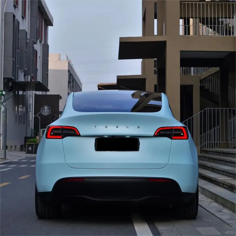 Matte Light Blue Car Wrap | Light Blue Vinyl Wraps ALUKOVINYL