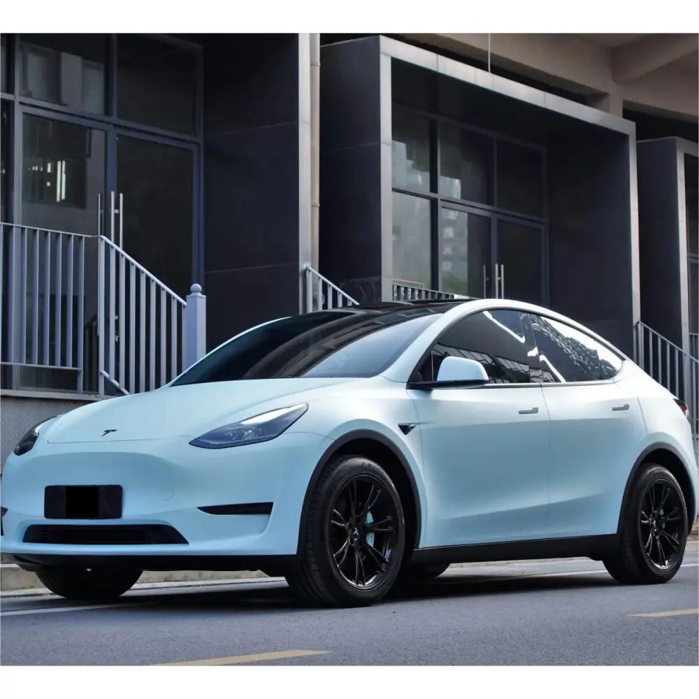 Matte Light Blue Car Wrap | Light Blue Vinyl Wraps ALUKOVINYL