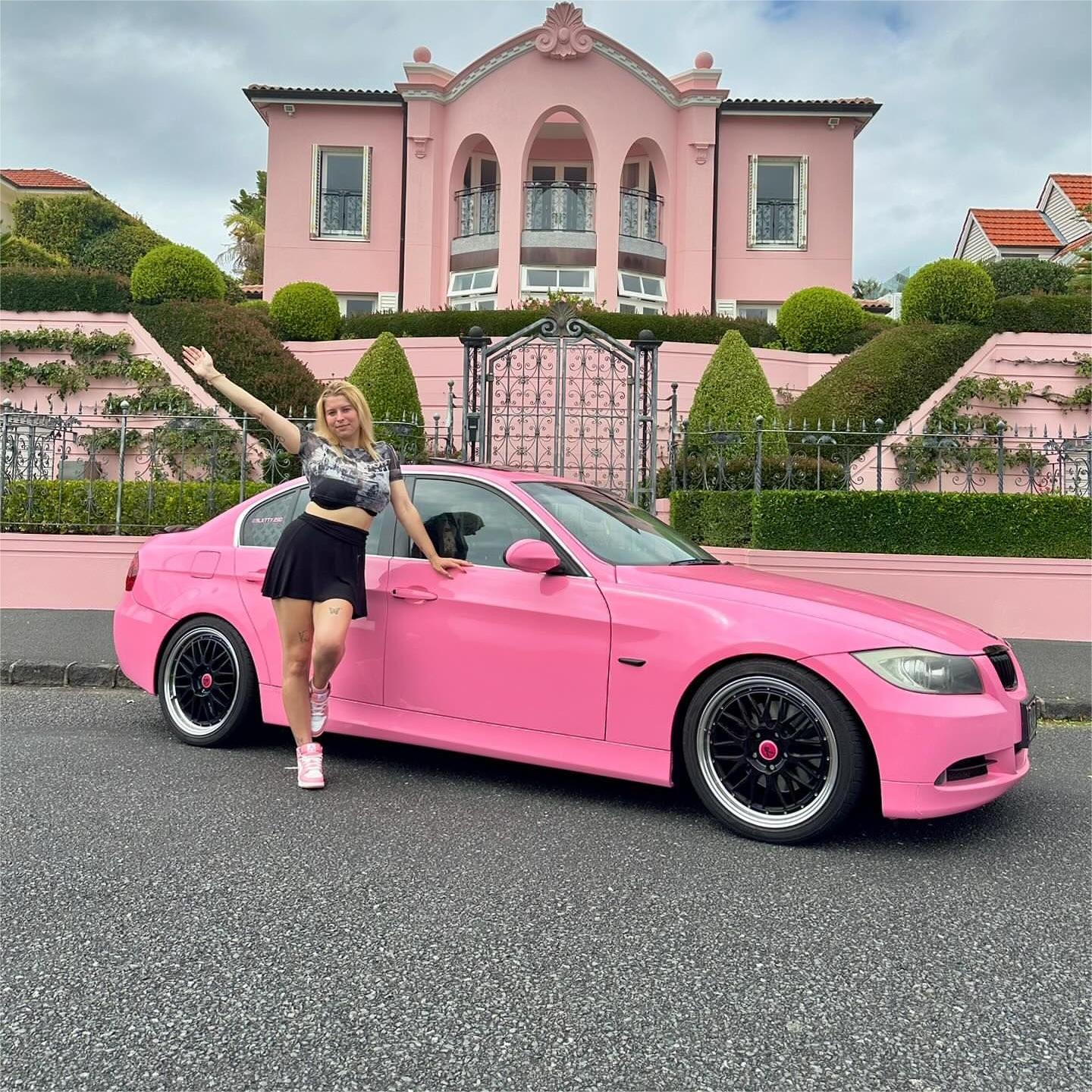 Crystal Light Pink Car Vinyl | Gloss Crystal Light Pink Car Wrap