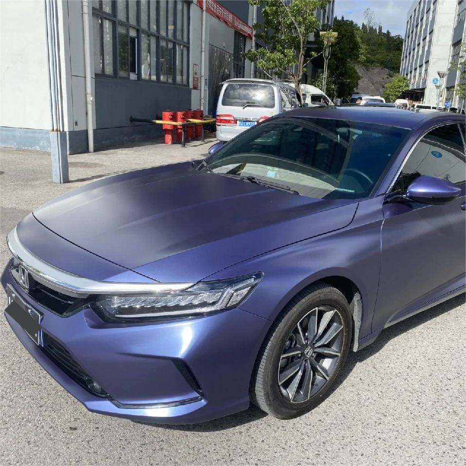 Matte Midnight Blue Wrap | Metallic Midnight Blue Vinyl Wraps - ALUKOVINYL