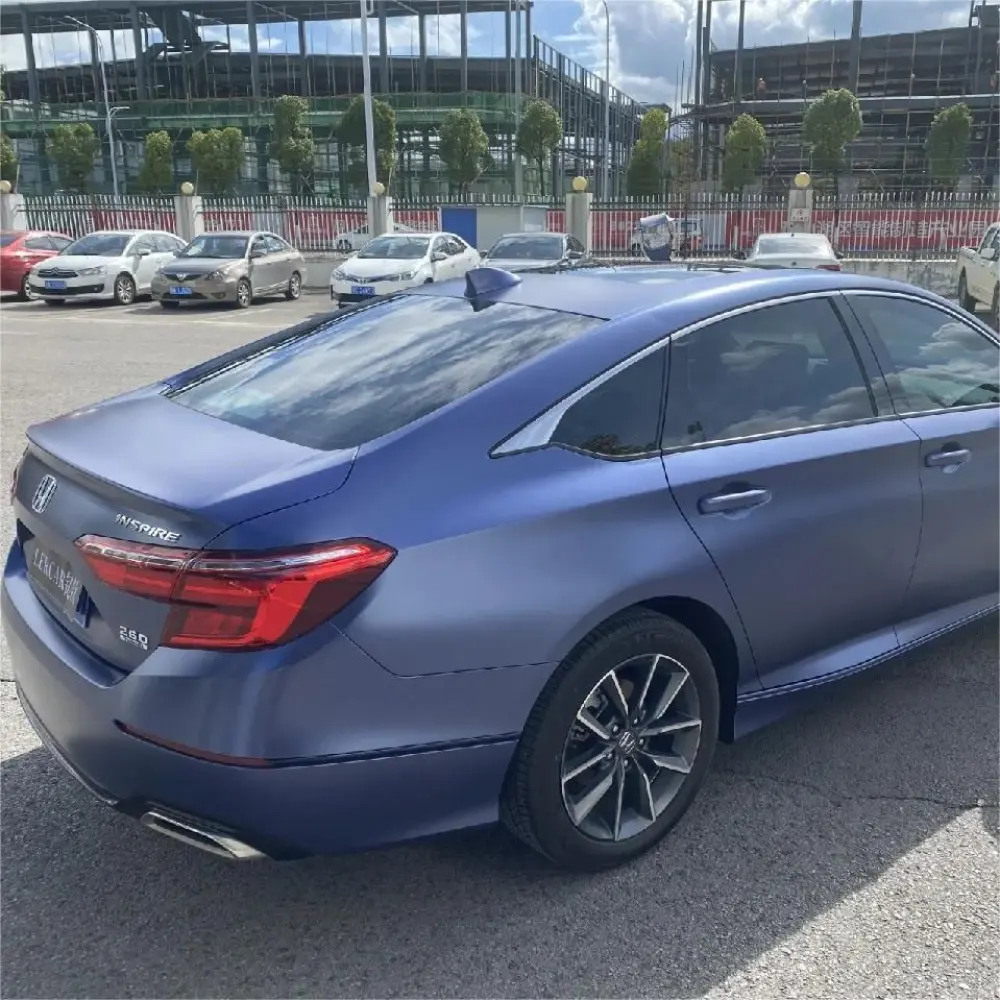 Matte Midnight Blue Wrap | Metallic Midnight Blue Vinyl Wraps - ALUKOVINYL