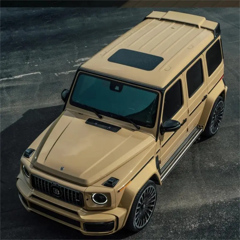 Best Gloss Desert Yellow Vinyl Wrap | Desert Yellow Car Wraps -ALUKOVINYL