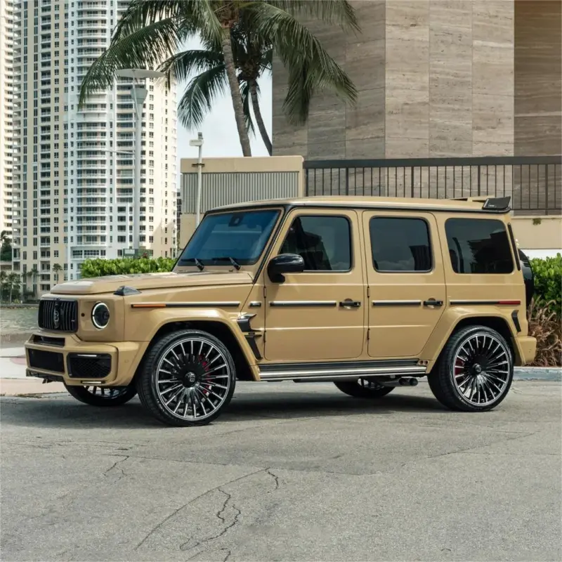 Best Gloss Desert Yellow Vinyl Wrap | Desert Yellow Car Wraps -ALUKOVINYL