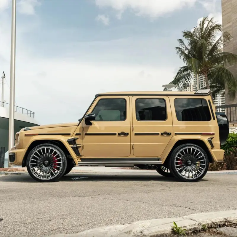 Best Gloss Desert Yellow Vinyl Wrap | Desert Yellow Car Wraps -ALUKOVINYL