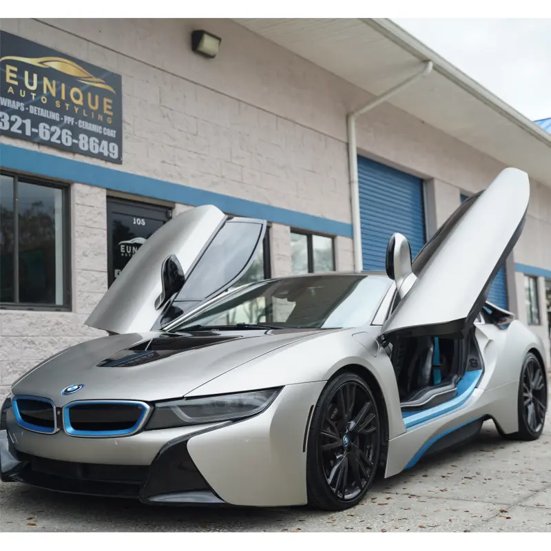 Best Matte Brushed Silver Car Wrap | Metallic Brushed Silver Vinyl Wraps