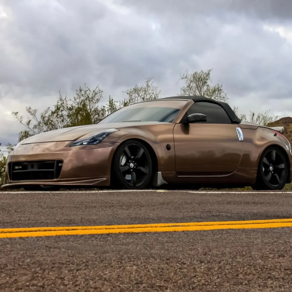 Gloss Metal Brown Car Wrap | Metallic Metal Brown Vinyl Wraps - ALUKOVINYL