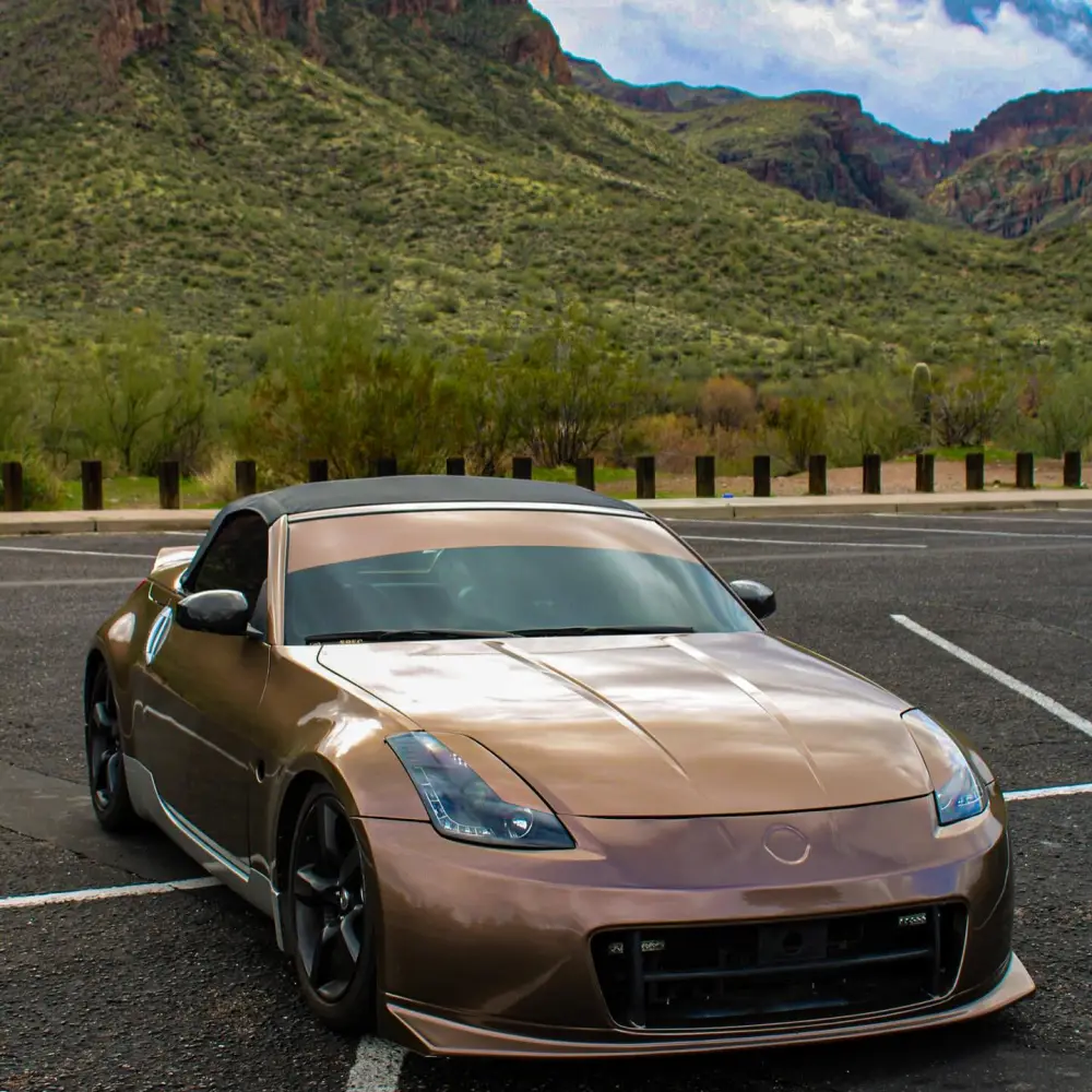Gloss Metal Brown Car Wrap | Metallic Metal Brown Vinyl Wraps - ALUKOVINYL