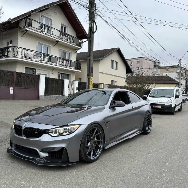 Matte Titanium Grey Car Wrap | Matte Metallic Titanium Grey Vinyl Wraps ...