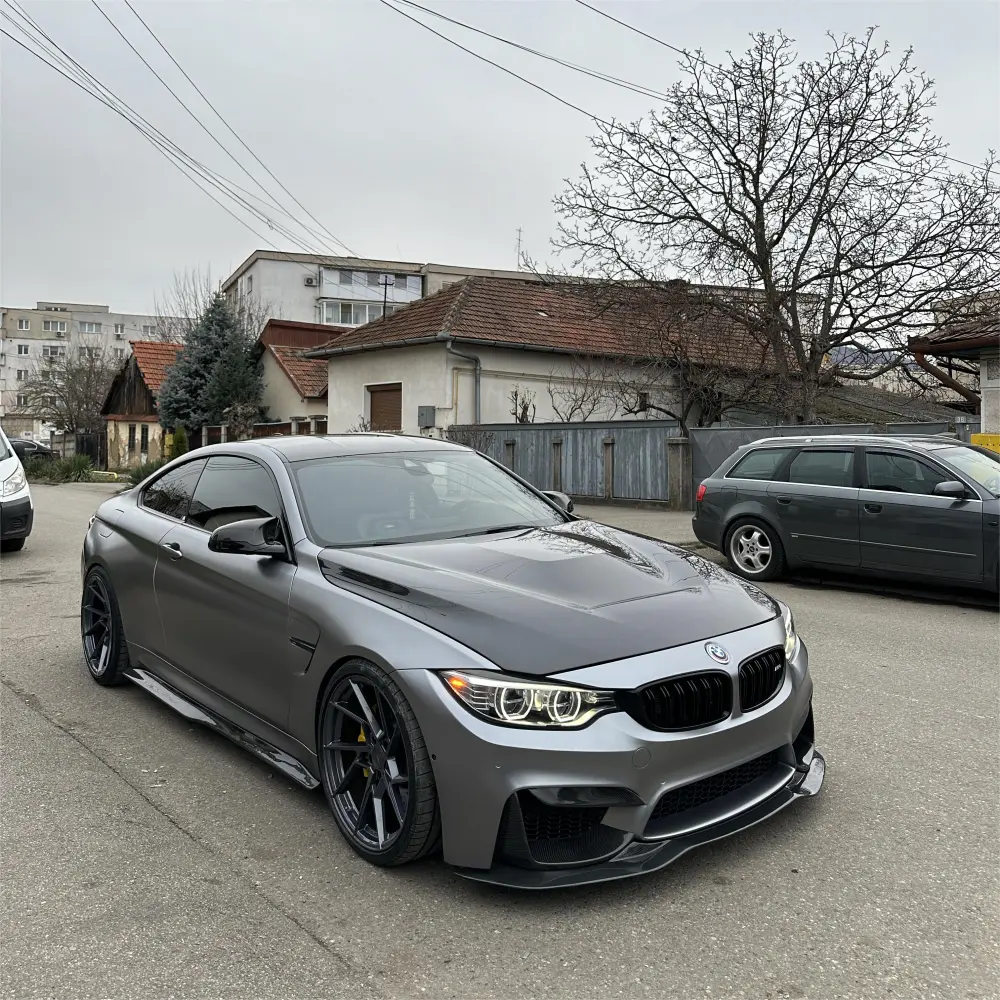 Matte Titanium Grey Car Wrap | Matte Metallic Titanium Grey Vinyl Wraps ...