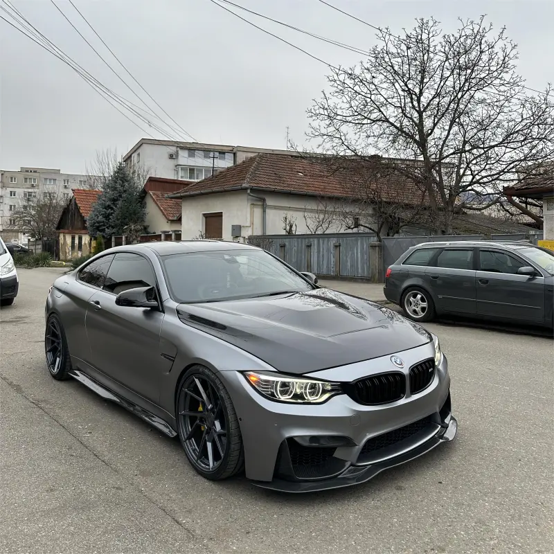 Matte Titanium Grey Car Wrap | Matte Metallic Titanium Grey Vinyl Wraps - ALUKOVINYL