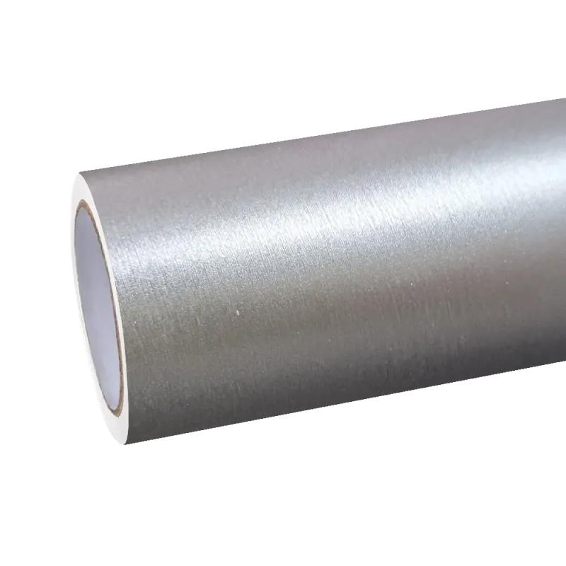 Matte Brushed Silver Car Wrap | Brushed Silver Vinyl Wraps