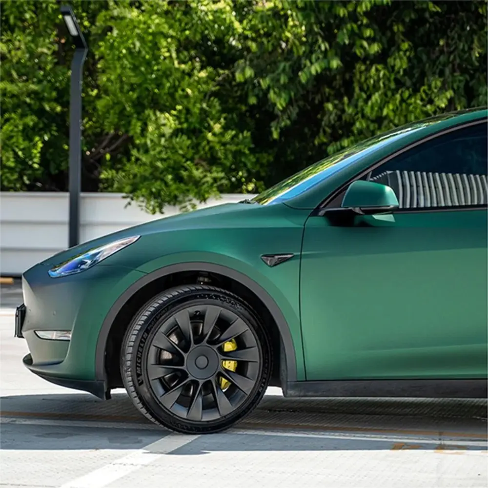 Matte Venom Green Wrap | Metallic Chrome Venom Green Car Vinyl - ALUKOVINYL