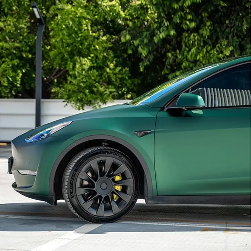 Matte Venom Green Wrap | Metallic Chrome Venom Green Car Vinyl - ALUKOVINYL