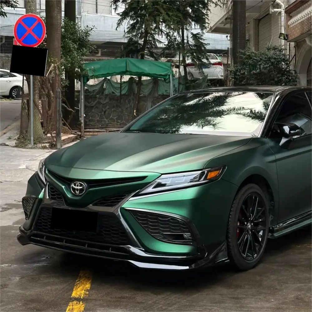 Matte Venom Green Wrap | Metallic Chrome Venom Green Car Vinyl - ALUKOVINYL