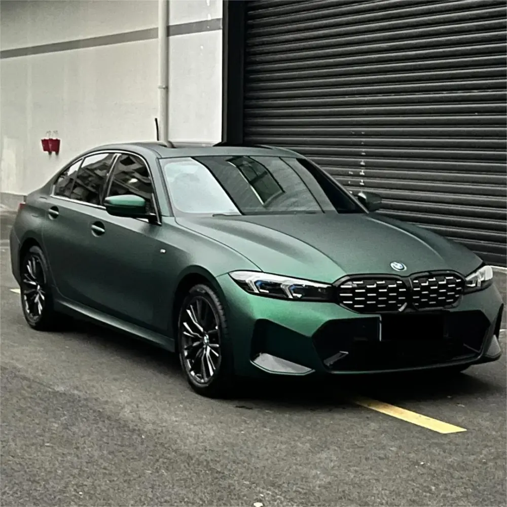 Matte Venom Green Wrap | Metallic Chrome Venom Green Car Vinyl - ALUKOVINYL