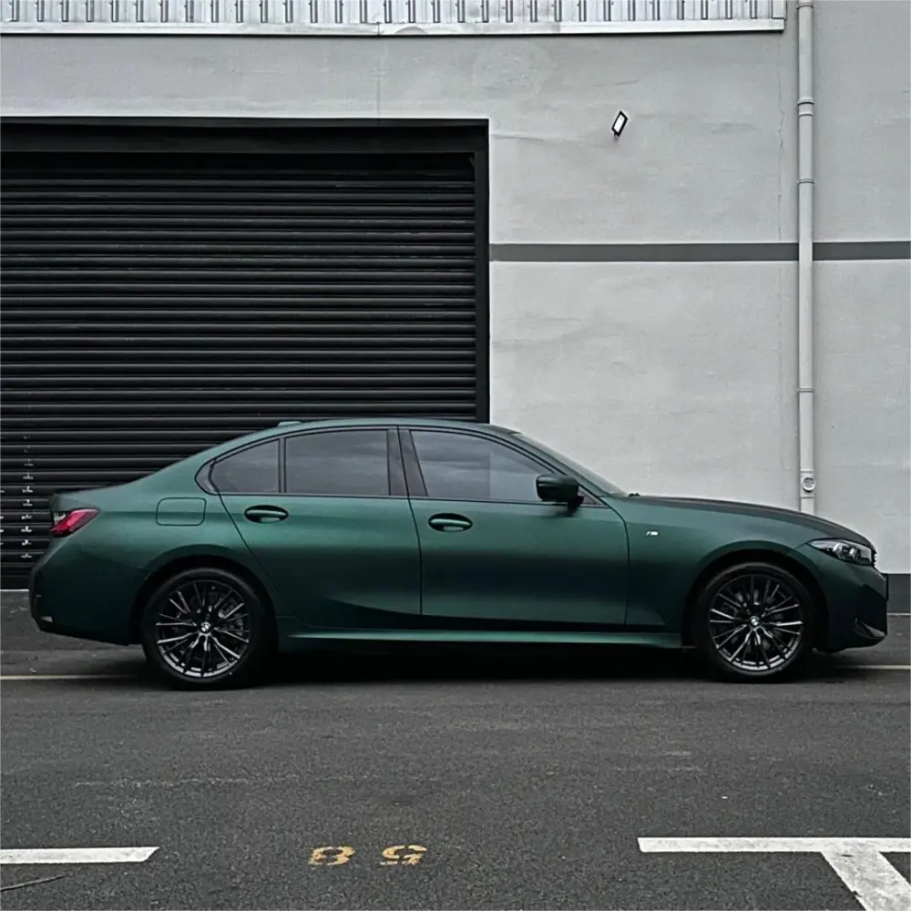 Matte Venom Green Wrap | Metallic Chrome Venom Green Car Vinyl - ALUKOVINYL