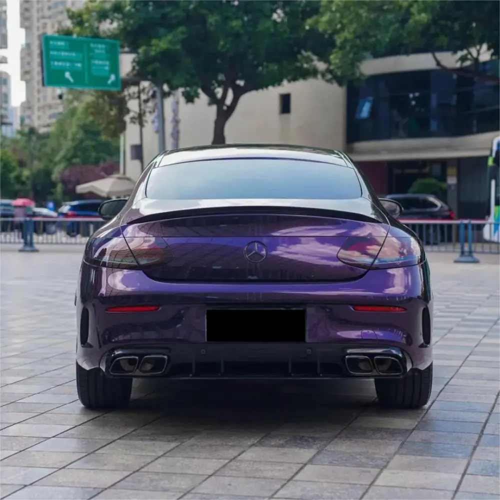 Gloss Dark Purple Vinyl Wrap | Metallic Dark Purple Car Wraps - ALUKOVINYL