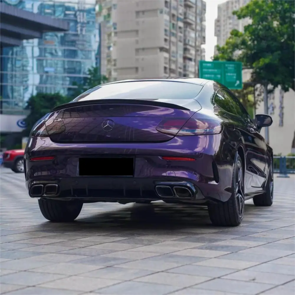 Gloss Dark Purple Vinyl Wrap | Metallic Dark Purple Car Wraps - ALUKOVINYL