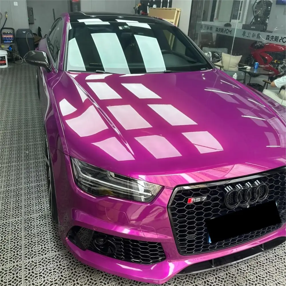 Best Gloss Candy Purple Wrap | Metallic Candy Purple Wraps - ALUKOVINYL