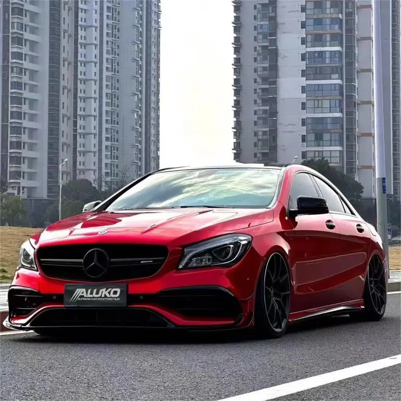 Best Gloss Liquid Ruby Red Car Wrap | Metallic Liquid Ruby Red Vinyl Wraps