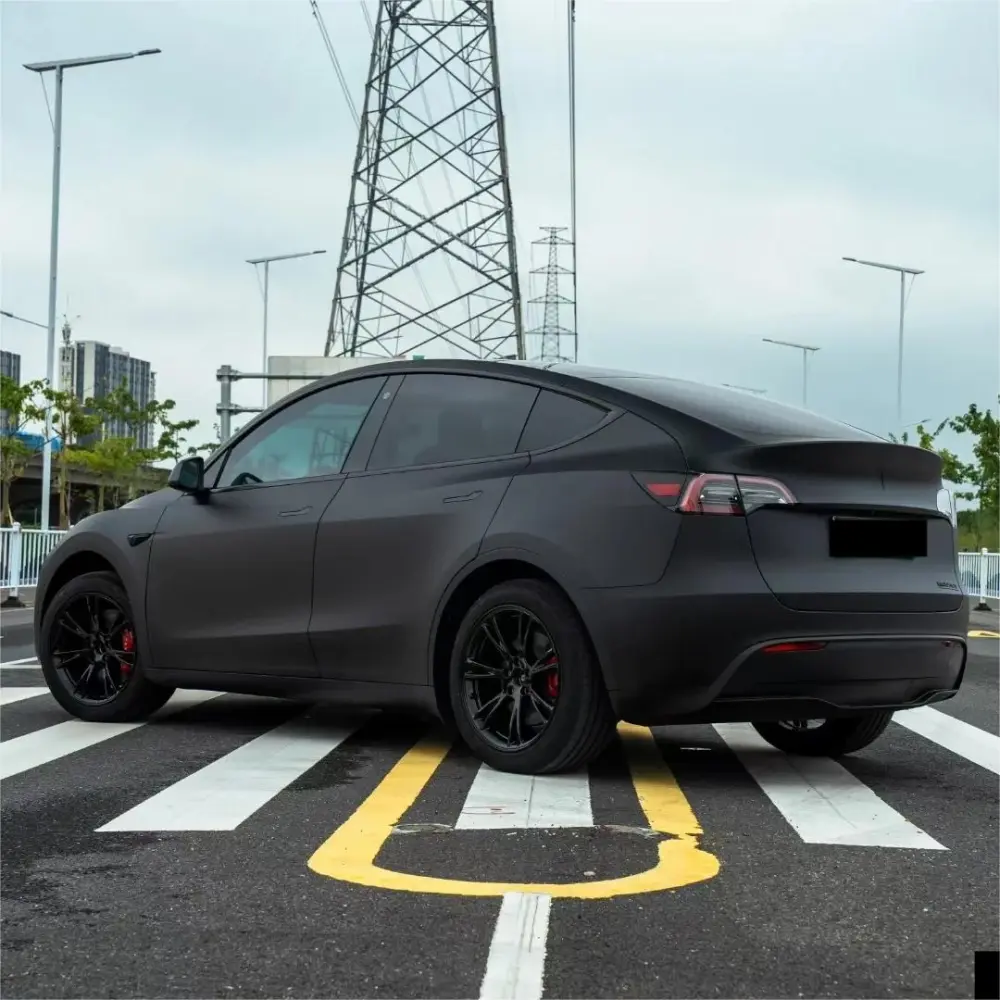 Best Matte Chrome Black Wrap | Satin Black Chrome Vinyl Wraps - ALUKOVINYL